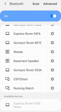Connecting Bluetooth - SparkFun RTK Product Manual
